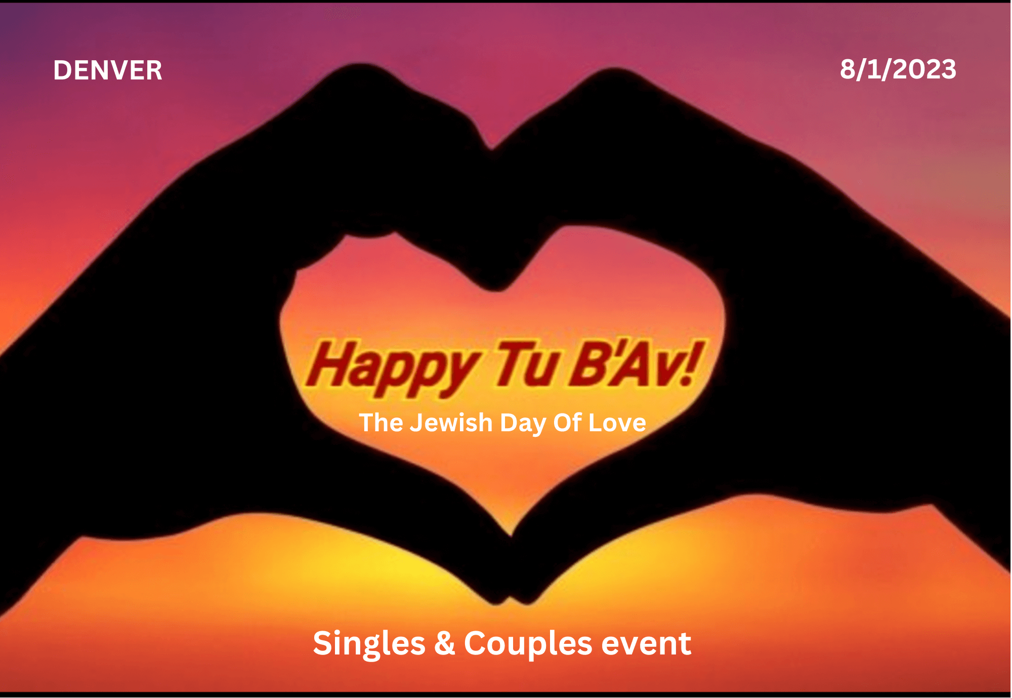 TU B'AV: The Jewish Day Of Love - Singles & Couples Rooftop Event ...